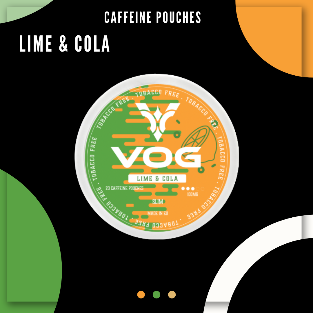 VOG Caffeine Pouches Lime & Cola (20pcs/Can) – Premium Vapes UAE
