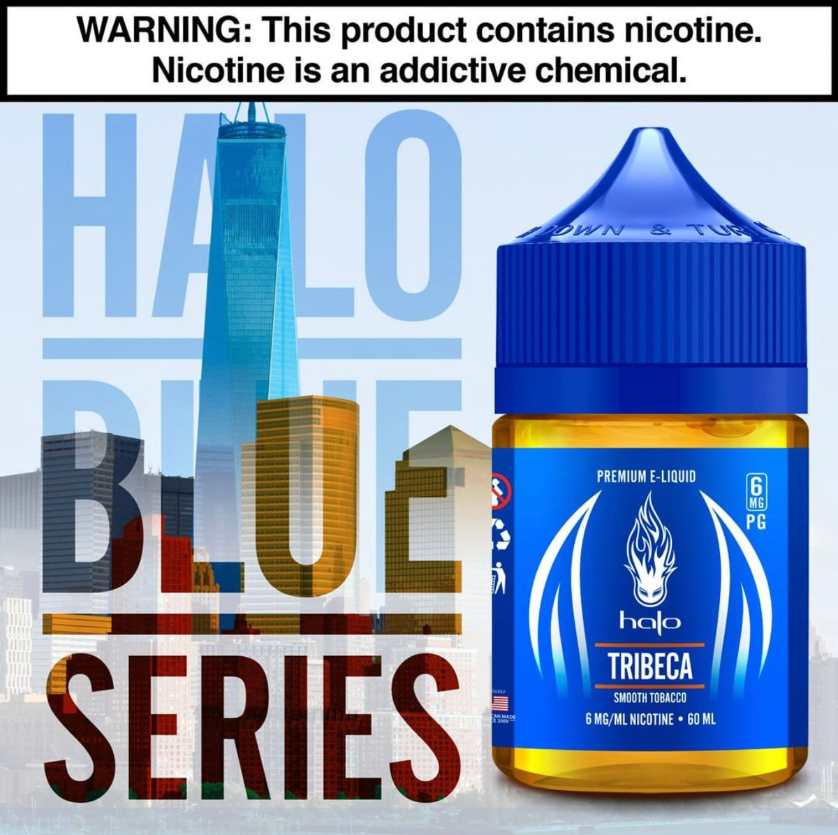 Halo Tribeca Smooth Tobacco 60ml Vape Juice – Premium Vapes UAE